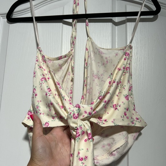 Zara | Tops | Zara Floral Halter Top | Poshmark